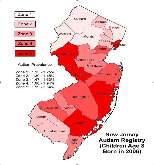Autism Prevalence in New Jersey Correlates with Low Sulfate in Tap Water